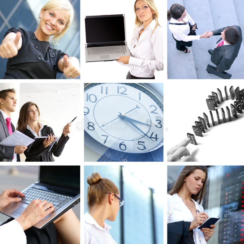 Business collage stock photo. Image of business, challenge - 65968486