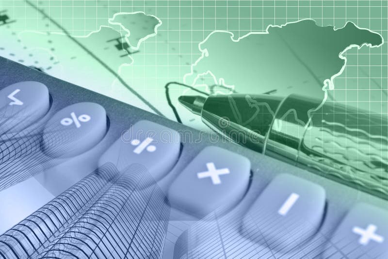 Map, graph and buildings stock photo. Image of blue - 158101888