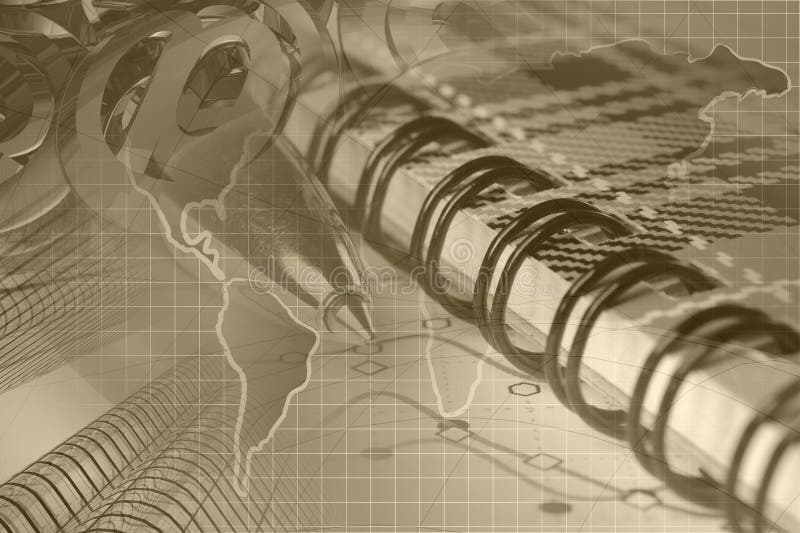 Business collage stock photo. Image of line, sepia, connect - 349094790