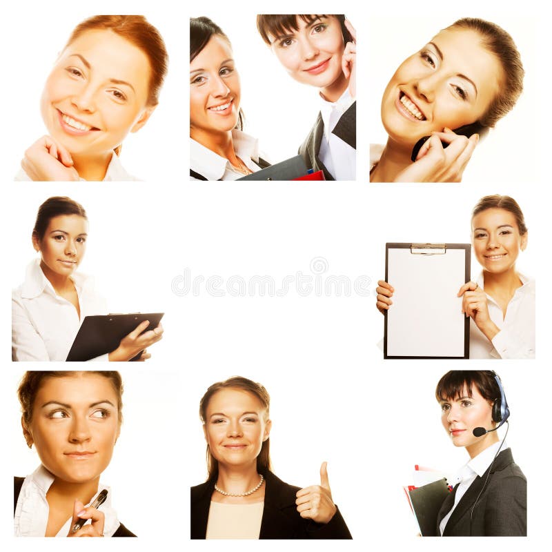 Business collage stock image. Image of girl, financial - 45539877