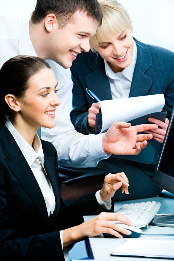 Colleagues stock image. Image of discuss, communication - 2752613