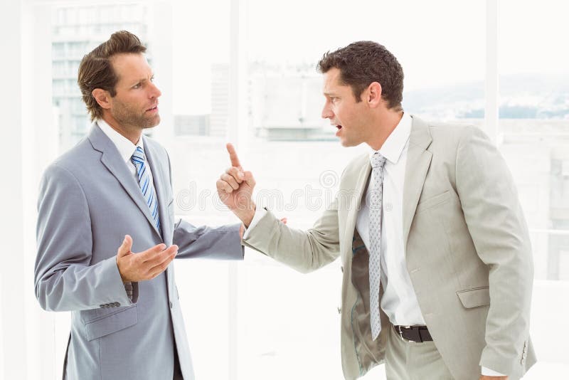 Business Colleagues in Argument at Office Stock Image - Image of ...