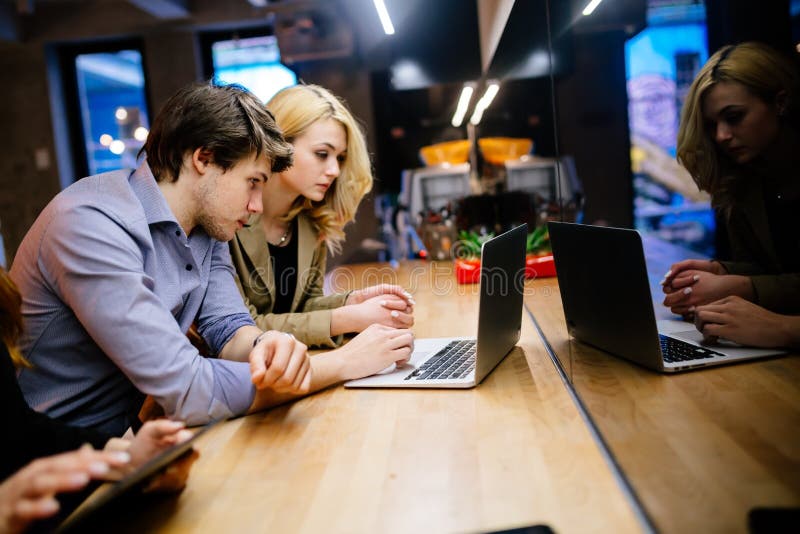 Business Colleagues Bonding in Pub Stock Photo - Image of concept ...