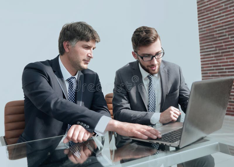 Business Colleagues Discuss Working Issues Stock Image - Image of ...