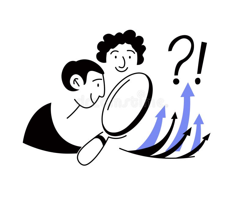 Business Colleagues Discussing Data Vector Stock Illustration ...