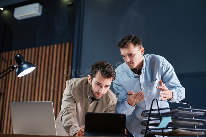 Business Colleagues are Enthusiastically Working on the Development of ...