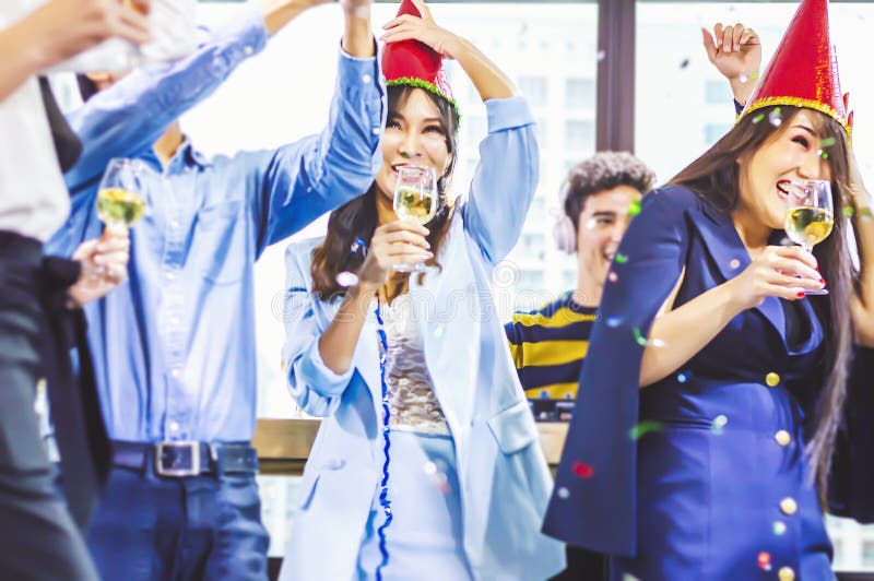 Business Colleagues Having Party. Stock Photo - Image of male, friends ...