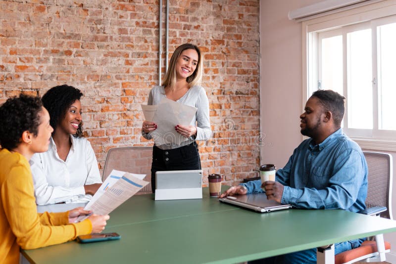 Informal Conversation during Coffee Break Stock Photo - Image of ...