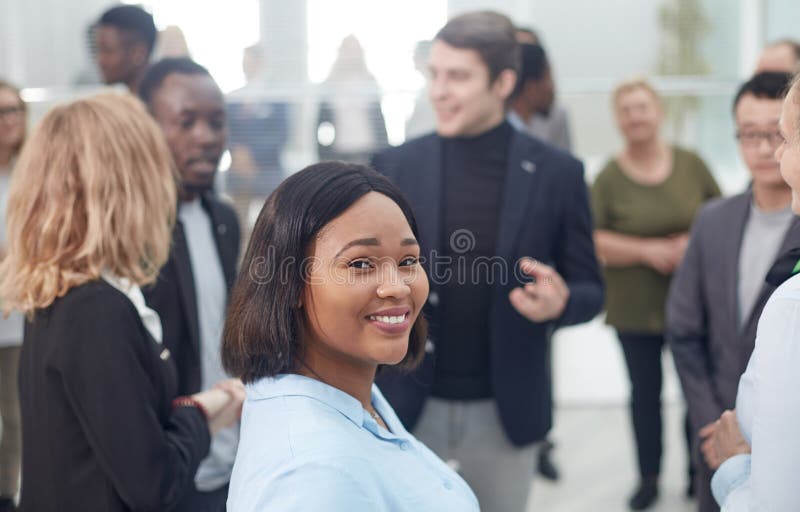Business Colleagues Making Small Talk in Their Break Stock Photo ...