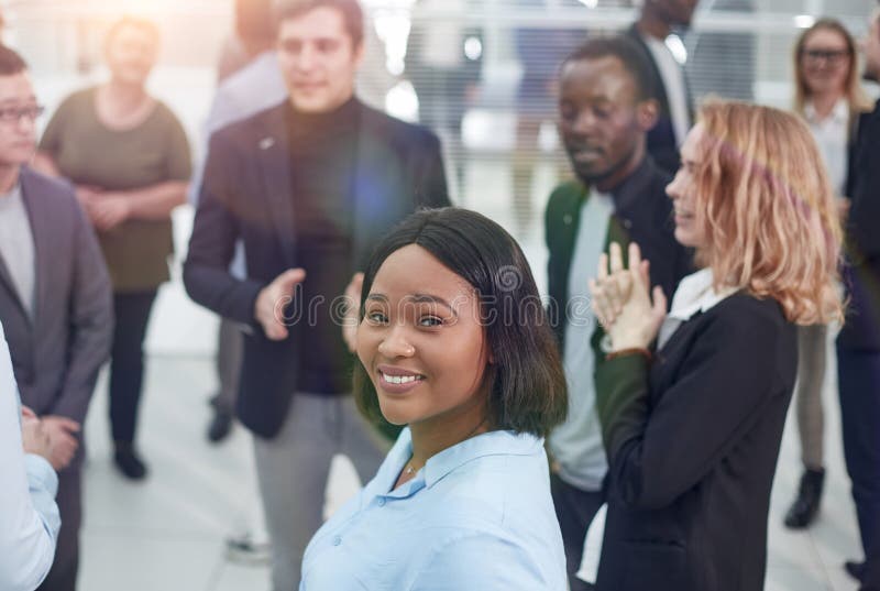 Business Colleagues Making Small Talk in Their Break Stock Image ...