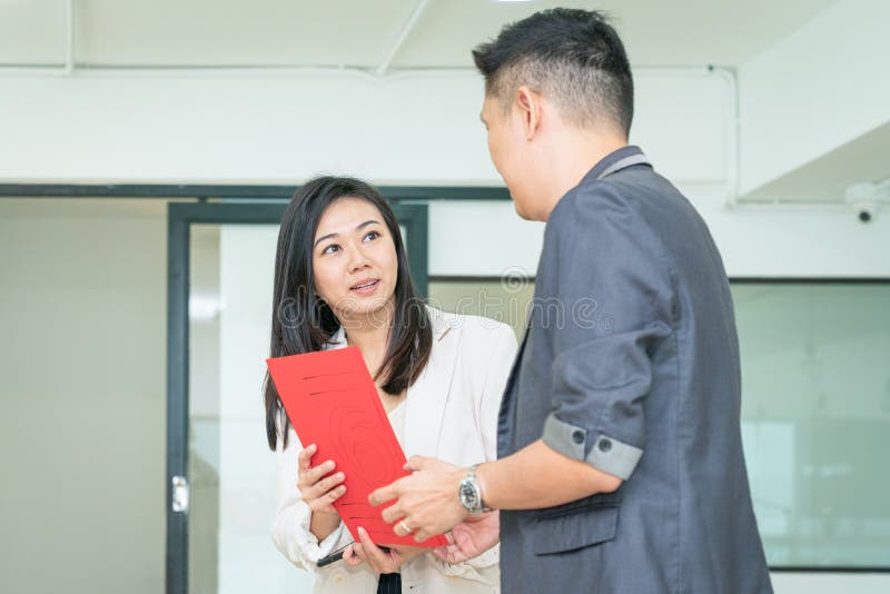 Business Colleagues Talking To One Another Stock Photo - Image of ...