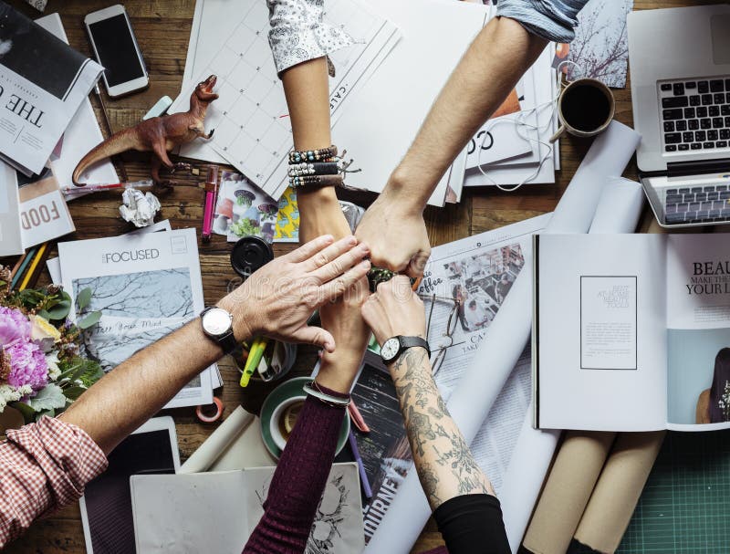 Business Colleagues Together Teamwork Working Office Stock Image ...