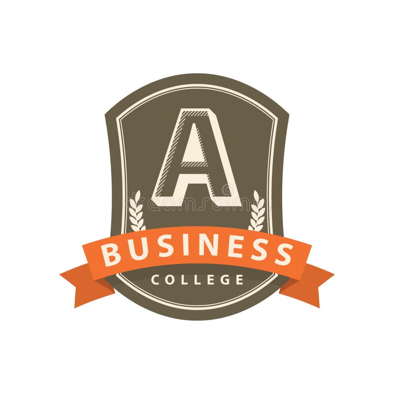 Business College Logo Element. Vector Illustration Decorative Design ...