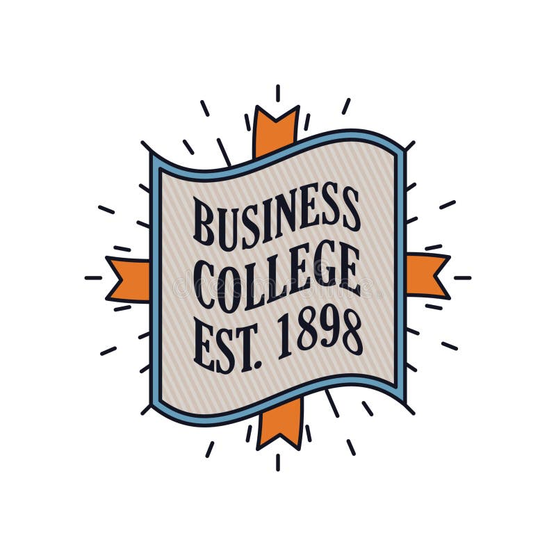 Business College Logo Element. Vector Illustration Decorative Design ...