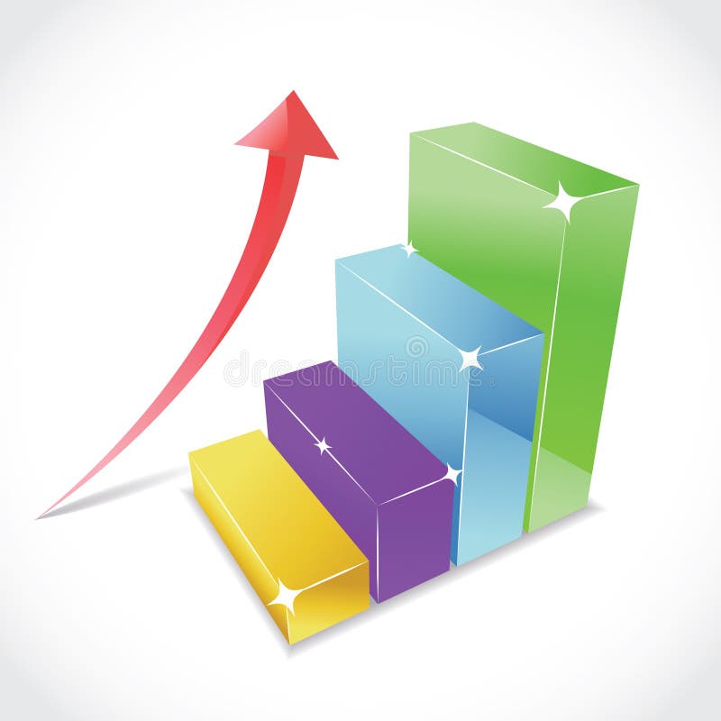 Graph, good results stock vector. Illustration of colorful - 11008647