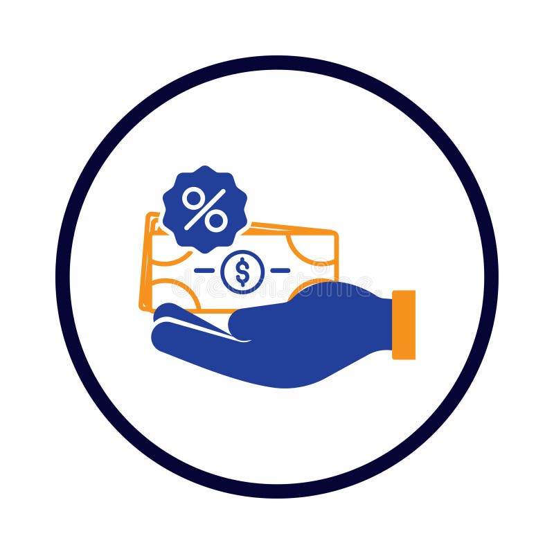 Business commission icon stock vector. Illustration of percentage ...