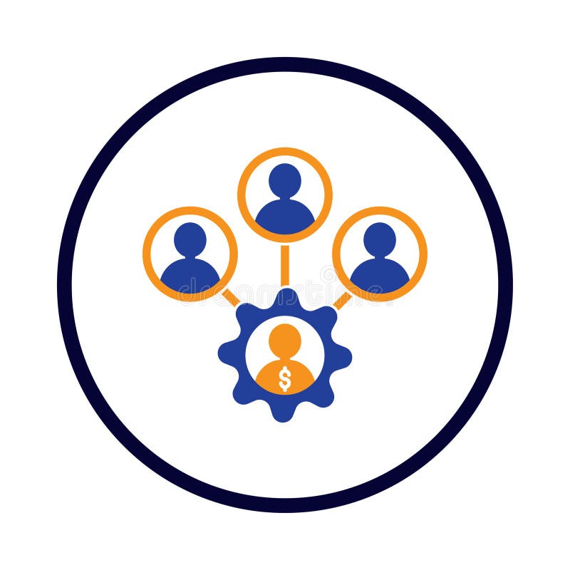 Business commission icon stock vector. Illustration of investment ...