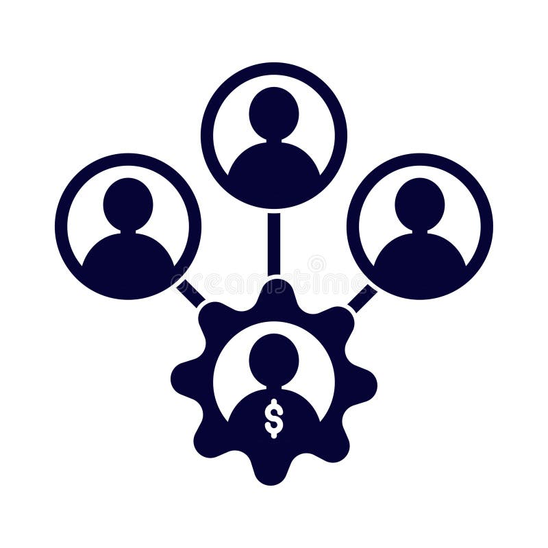 Business commission icon stock vector. Illustration of marketing ...