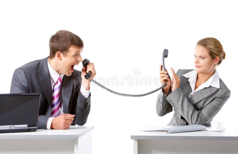 Busy telephone operator stock photo. Image of communication - 4338800