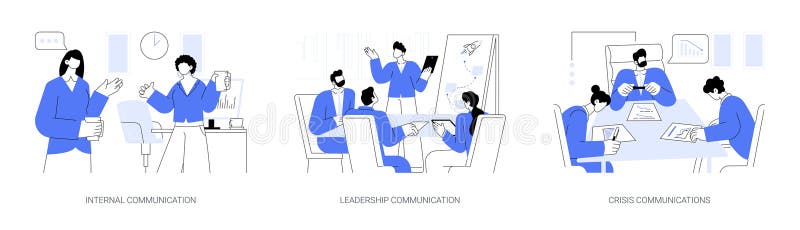 Business Communication Abstract Concept Vector Illustrations. Stock ...