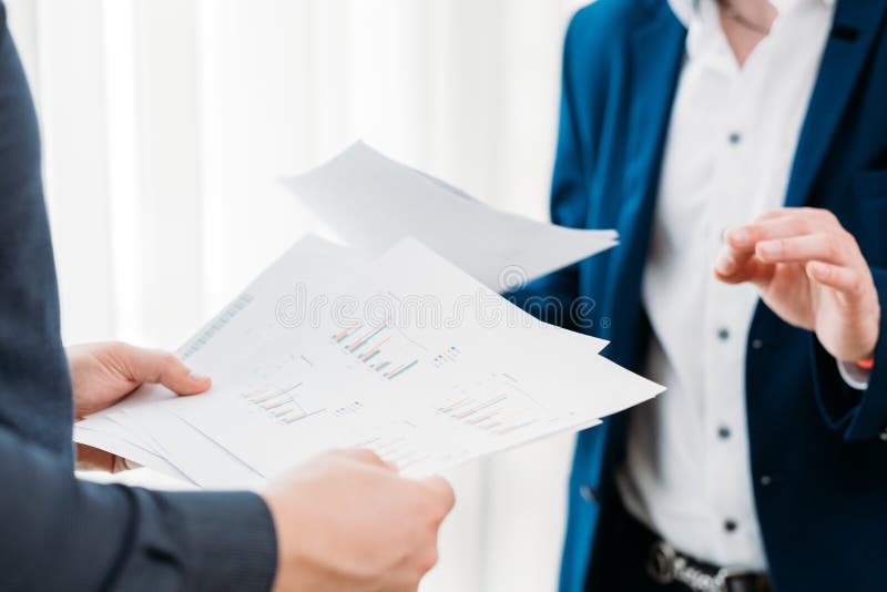Business Communication Boss Instruct Report Papers Stock Image - Image ...