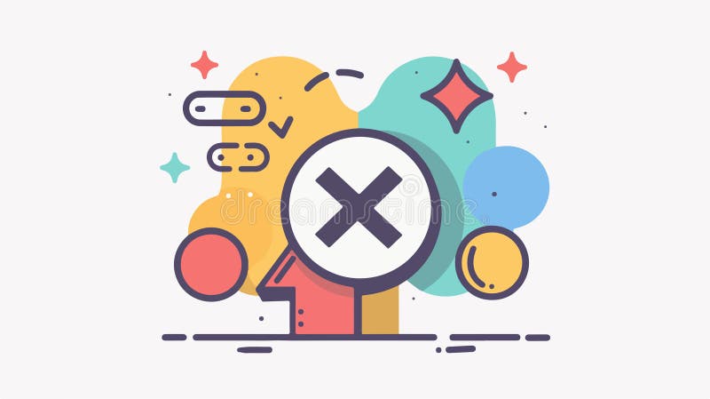 Business Communication Failure Alert Message Icon Symbol Stock Vector ...