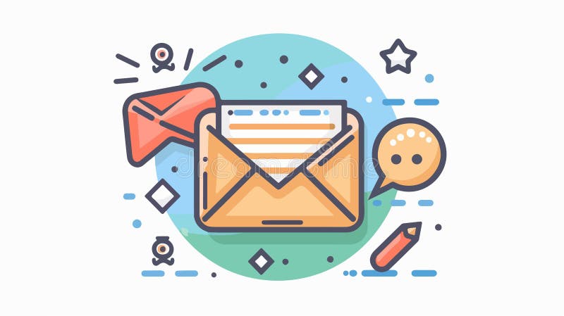 Business Communication Failure Alert Message Icon Symbol Stock ...