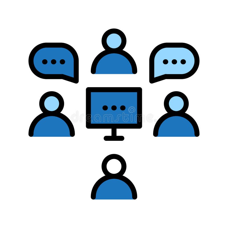 Communication Group of Different People. Social Media Concept. Multi ...