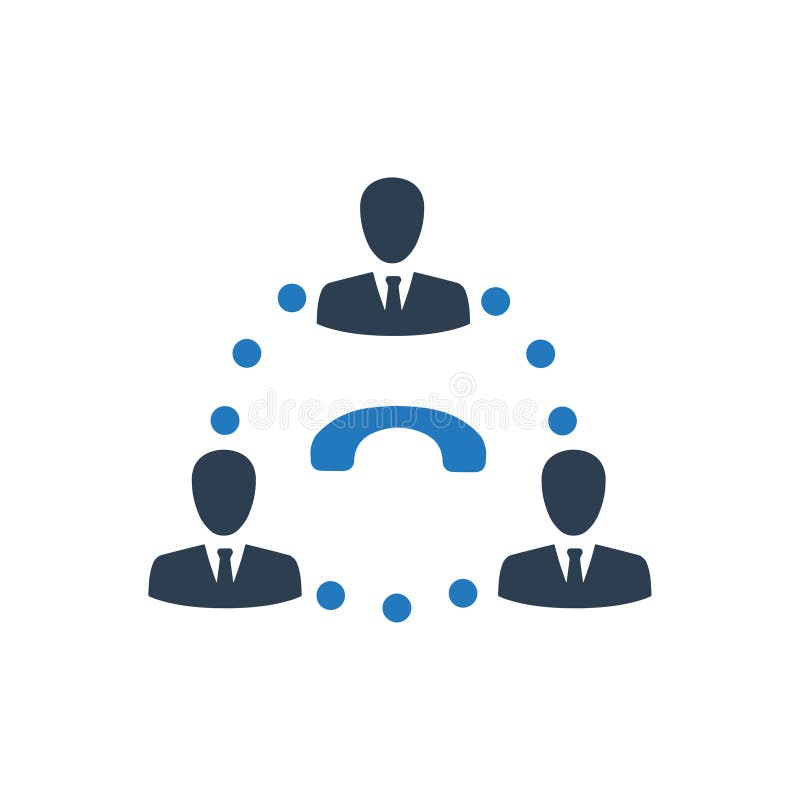 Business Communication Icon Stock Vector - Illustration of connectivity ...