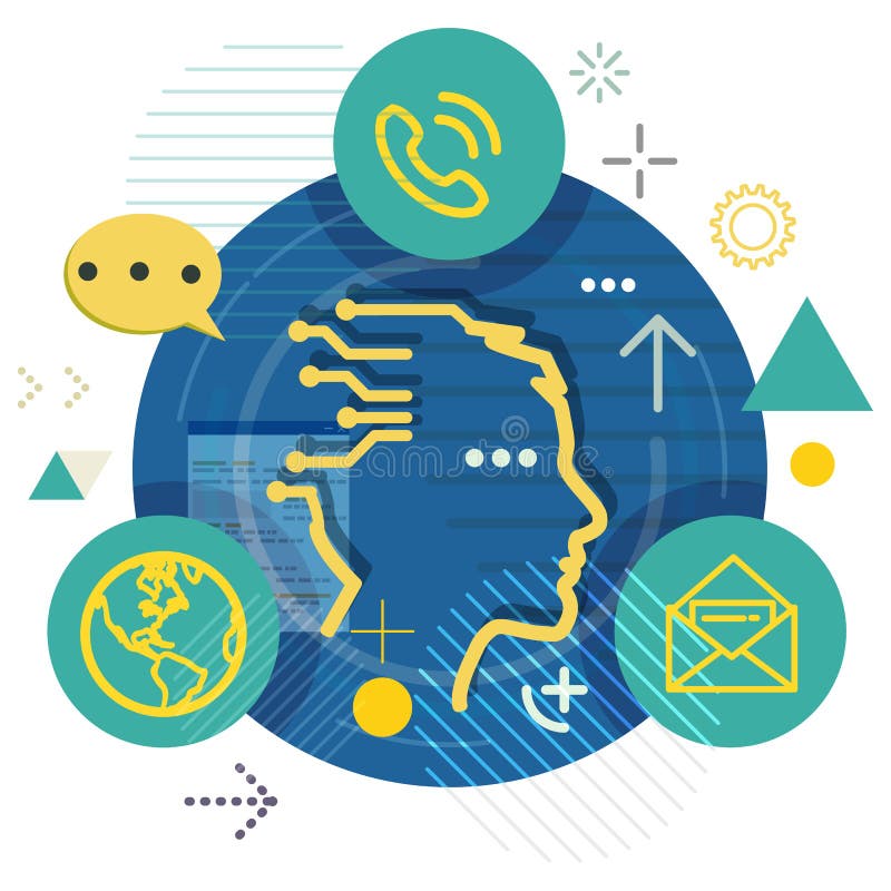 Business Communication Illustration Stock Vector - Illustration of ...