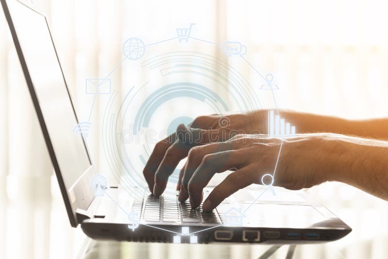 Business and Communication Technology Stock Photo - Image of data ...