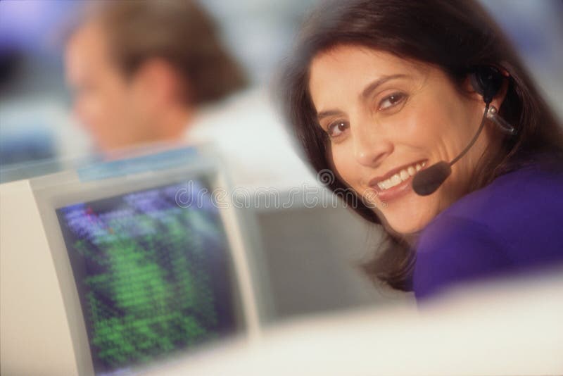 Office communications stock photo. Image of close, hair - 2439466