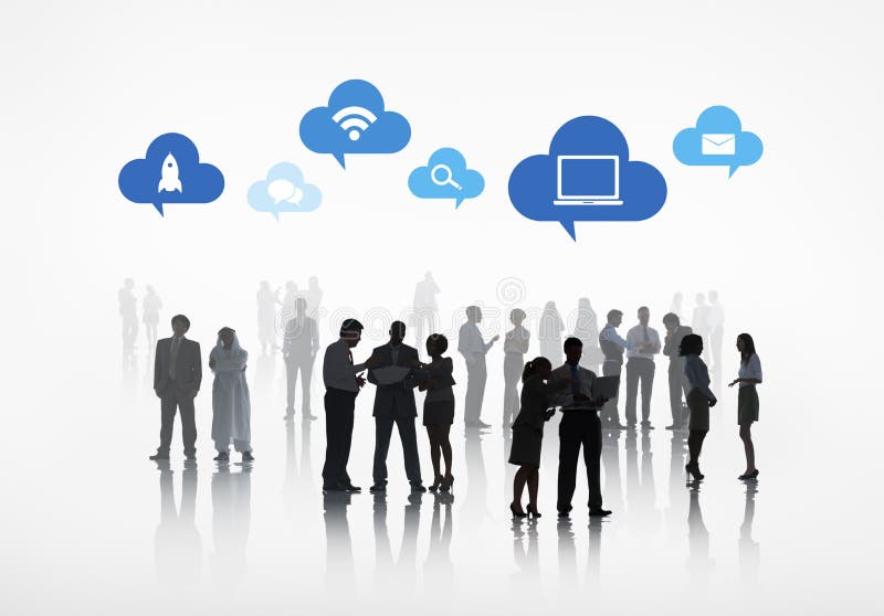 Business Communications stock illustration. Illustration of computer ...