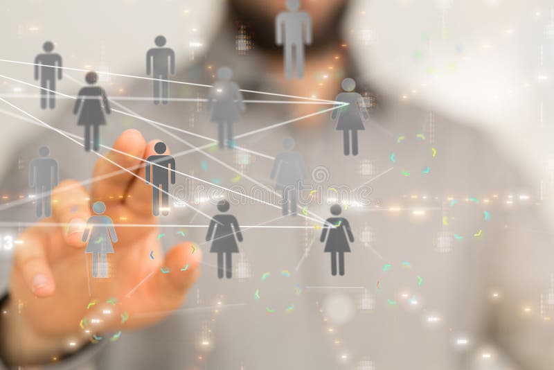 A Business and Communications Group Digital Stock Image - Image of ...