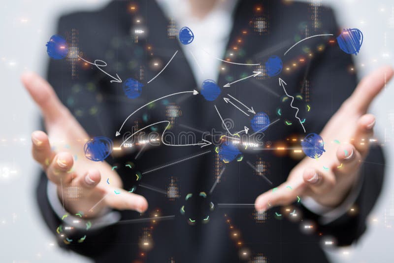 A Business and Communications Group Digital Stock Photo - Image of ...