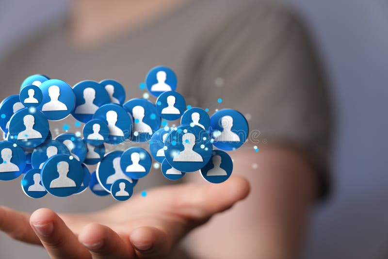 And Communications Group Digital - 3D Rendering Stock Image - Image of ...