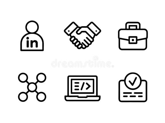 Network Handshake Briefcase Stock Illustrations – 309 Network Handshake ...