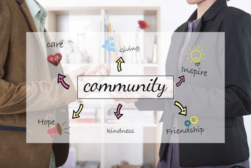 Community stock photo. Image of donation, group, communication - 58693956