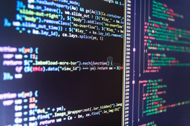 It Business Company. Hacker Breaching Net Security Stock Image - Image of editor, command: 112936811