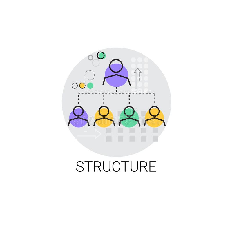 Business Company Structure Management Organization Team Icon Stock ...