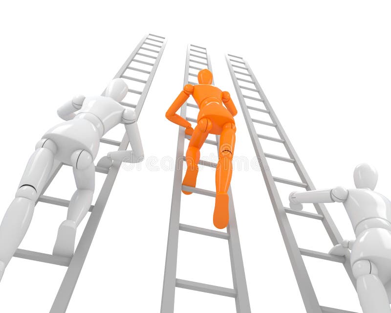 Business competition stock illustration. Illustration of cloud - 3442151