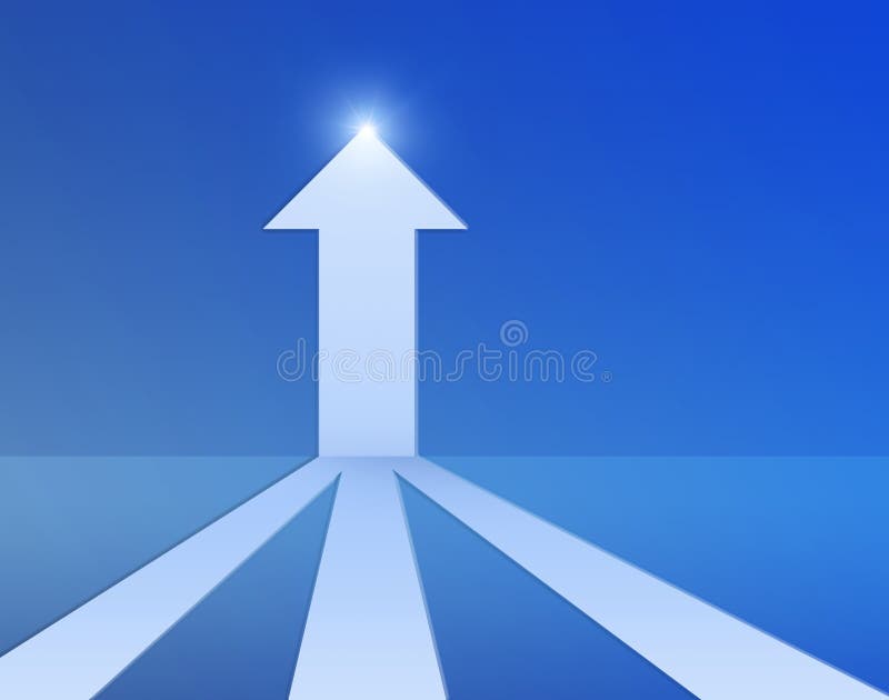 Business Competition. on the Arrow Path Stock Photo - Image of finance ...