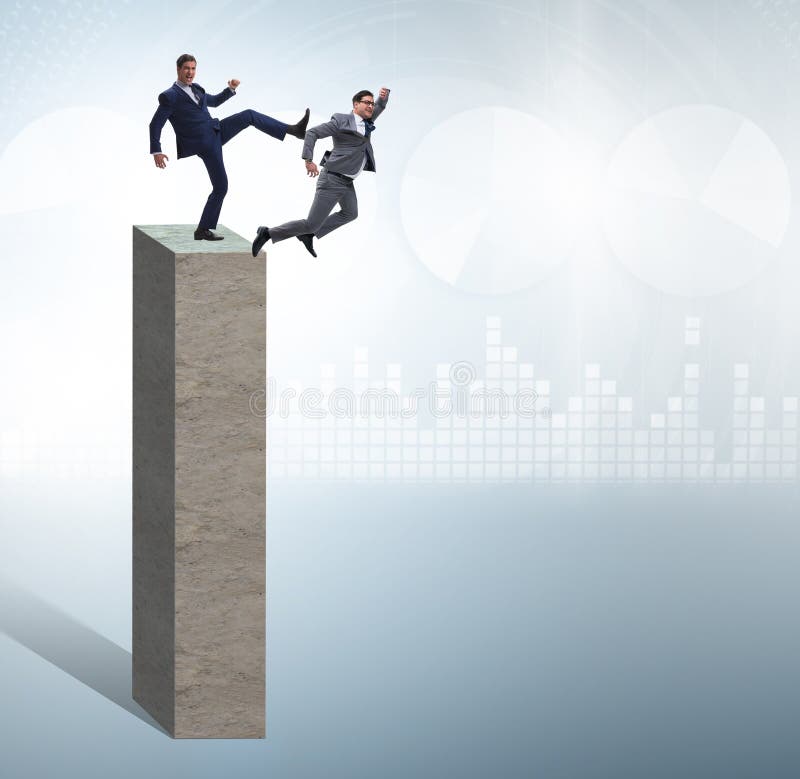 Business Competition Concept with Two Businessmen Stock Image - Image ...