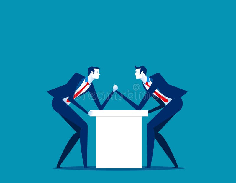 Business Competition. Concept Business Vector Illustration Stock Vector ...