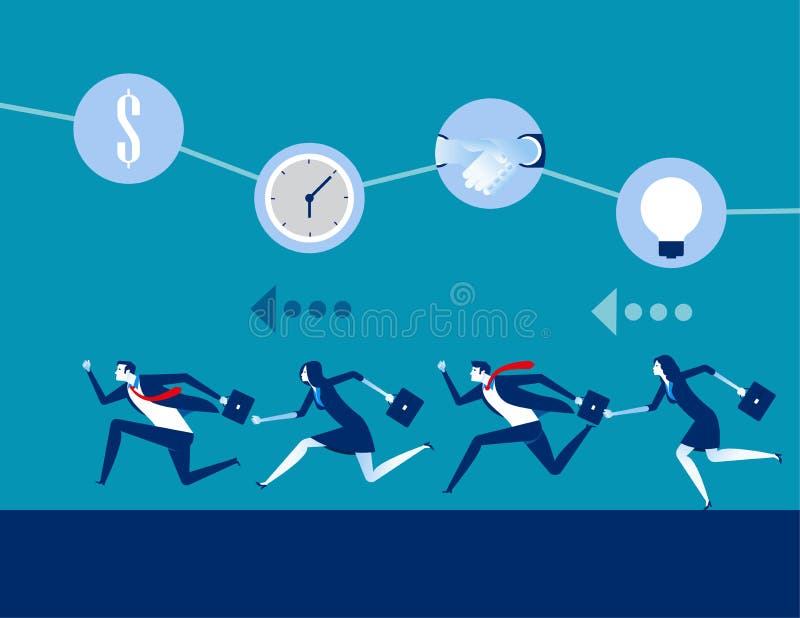 Business and Competition, Concept Business Vector Illustration, Flat ...