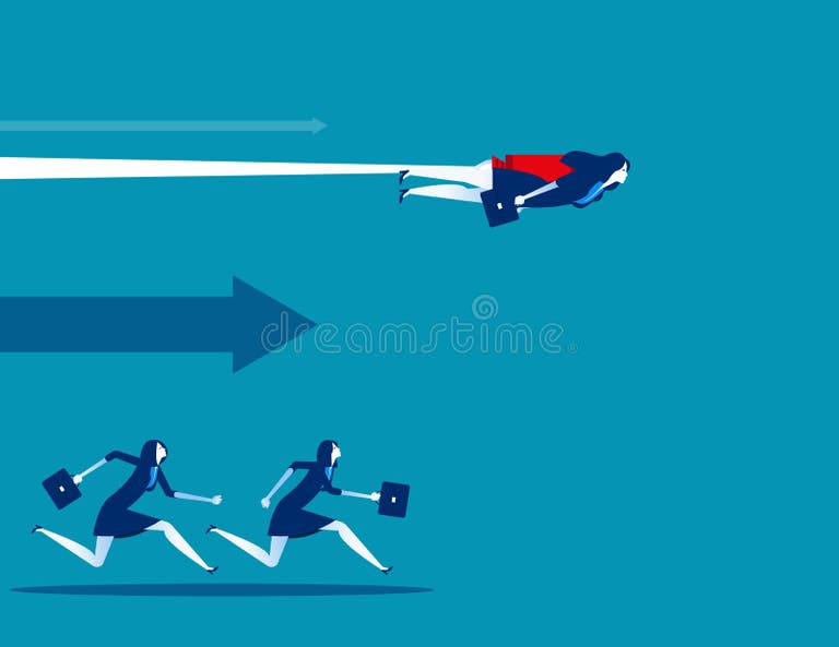 Business Competition. Concept Business Vector Illustration Stock Vector ...