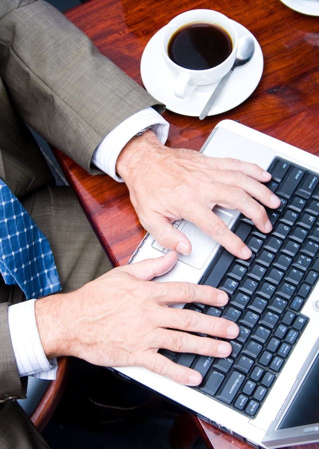Business computer stock image. Image of desk, email, bright - 7580783