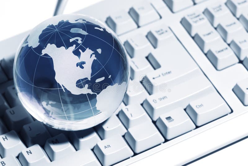 Globe and keyboard stock photo. Image of laptop, keyboard - 28816446