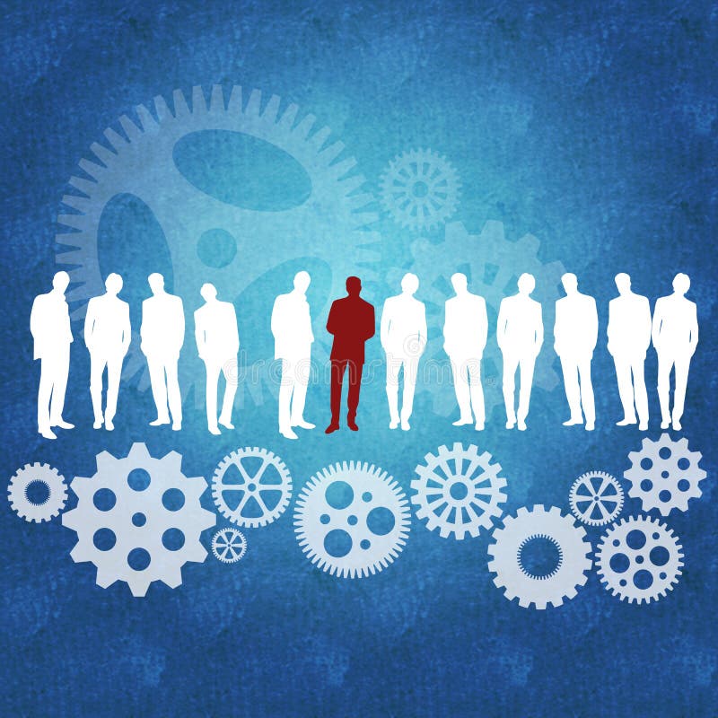 Business Concept: Being Different Stock Illustration - Illustration of ...