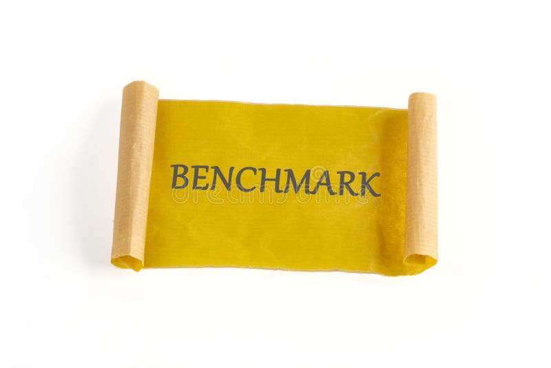 Business Concept of Benchmark. a Word BENCHMARK Written on Paper, a ...